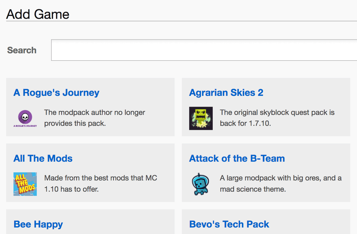 Huge Minecraft Modpack Selection | Akliz Game Server Hosting